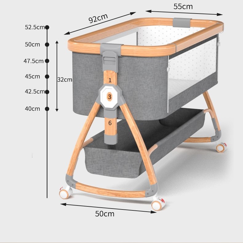 Lit cododo réglable avec matelas inclus – WOODY